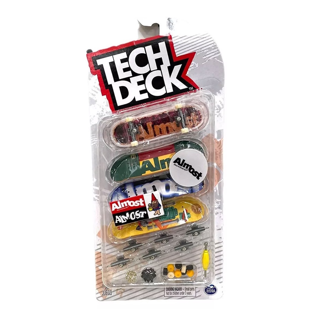 Kit 4 Skate de Dedo Coleção Almost - Tech Deck | Shopee Brasil