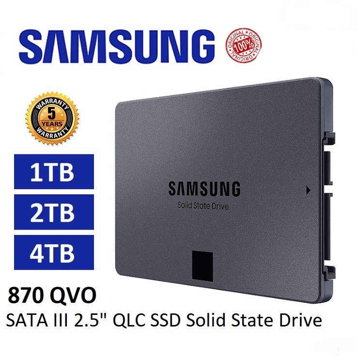 SAMSUNG SSD 870 QVO 2.5 " QLC HD-1TB/2TB/500GB 512GB Unidade Interna De Estado Sólido ...