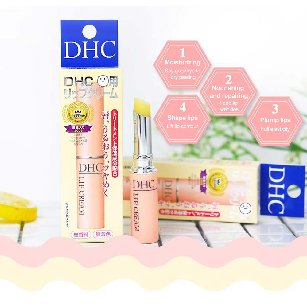 DHC Moisturizing Medicated Lip Balm Cream 1.5g Moisture Anti Aging Mask ...