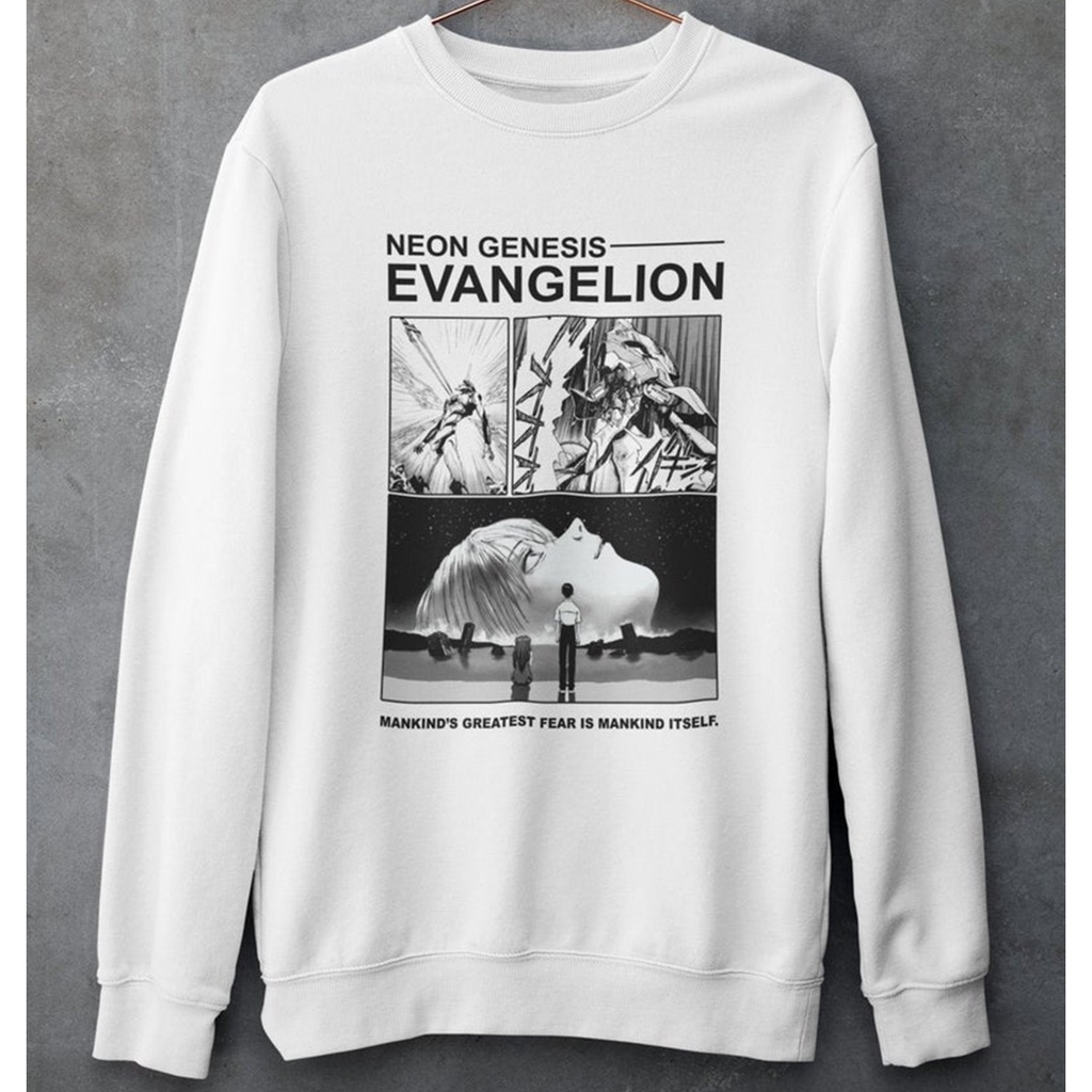 Moletom Premium de Alta Qualidade Gola Redonda Neon Genesis End ...