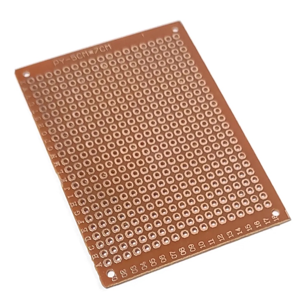 KIT 10 PLACAS DE FENOLITE PERFURADA PCB 5CM X 7CM | Shopee Brasil