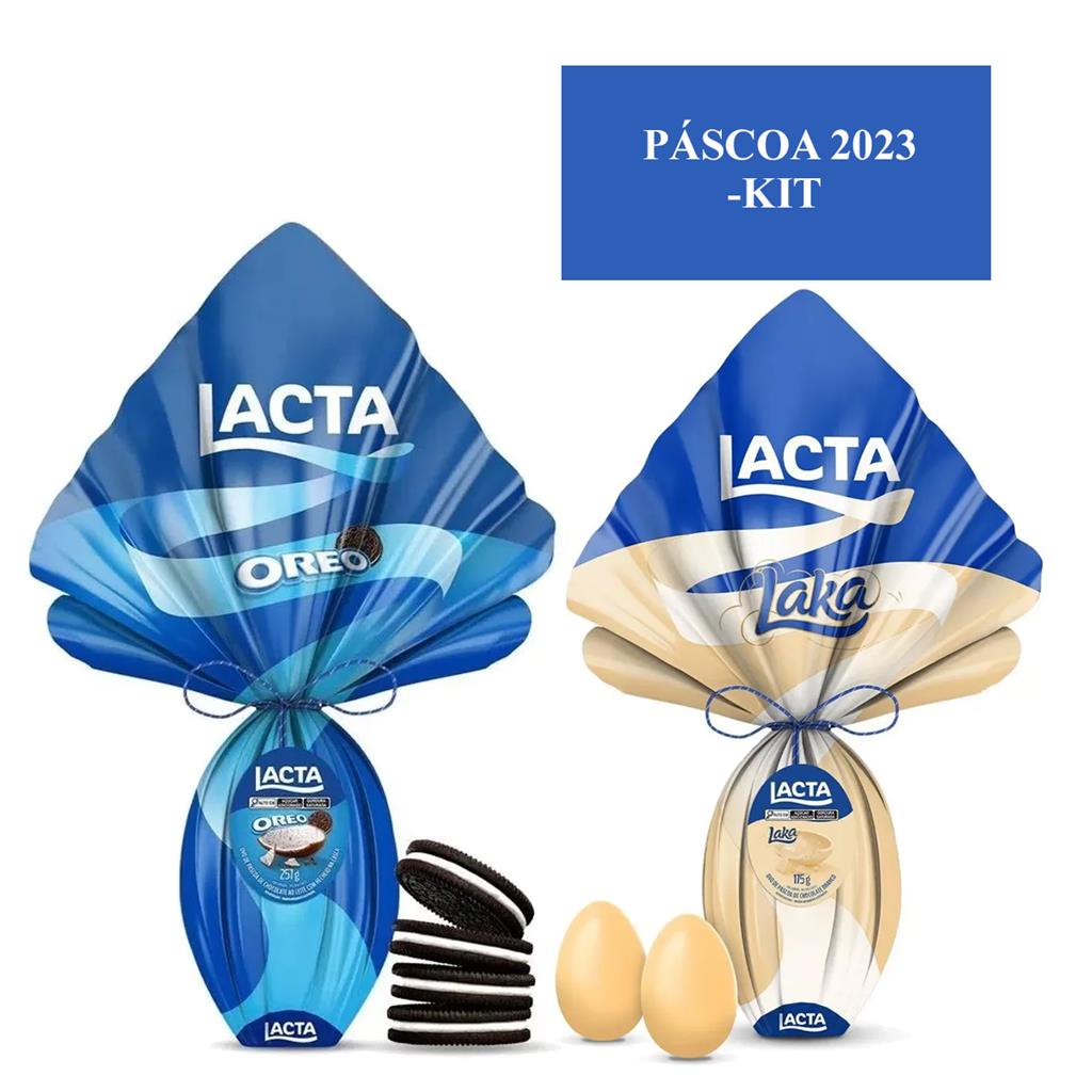 Kit Ovo De Pascoa Chocolate Laka + Oreo C Ovinhos Lacta | Shopee Brasil