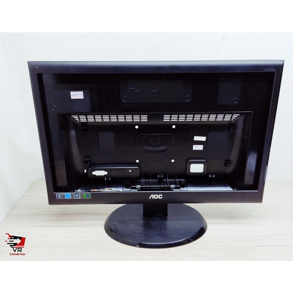 CARCAÇA MONITOR AOC E950SW COMPLETA COM MOLDURA, BASE E PAINEL DE ...