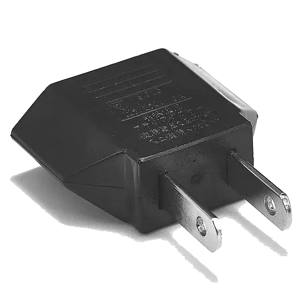 Kit C/ 02 Adaptador De Tomada Americano - Redondo Para Chato Adaptador ...