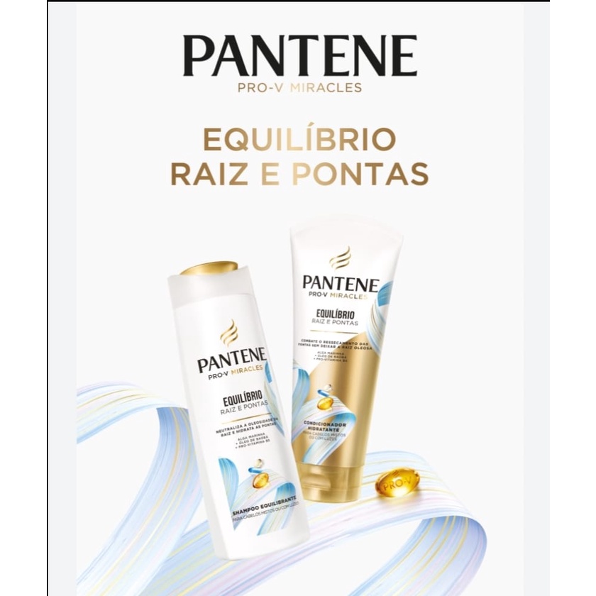 Kit Pantene Equilibrio Raiz e Pontas Shampoo 175ml + Condicionador 150ml | Shopee Brasil