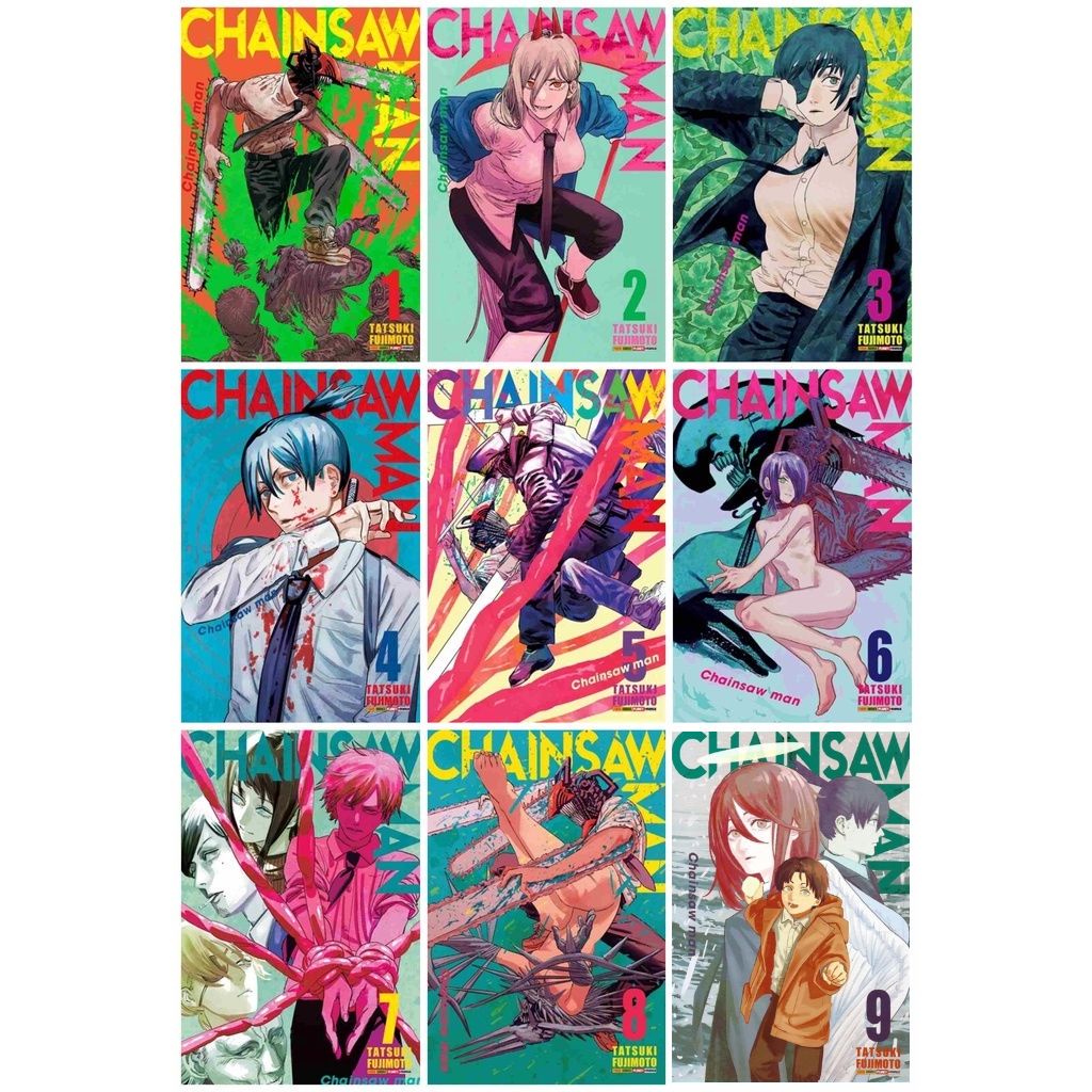Mangá Chainsaw Man Volume 1, 2, 3, 4, 5, 6, 7, 8 e 9 | Shopee Brasil
