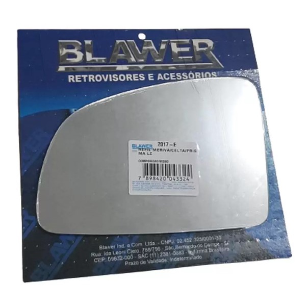 Espelho refil vidro do retrovisor Meriva/Celta/Prisma Esq | Shopee Brasil