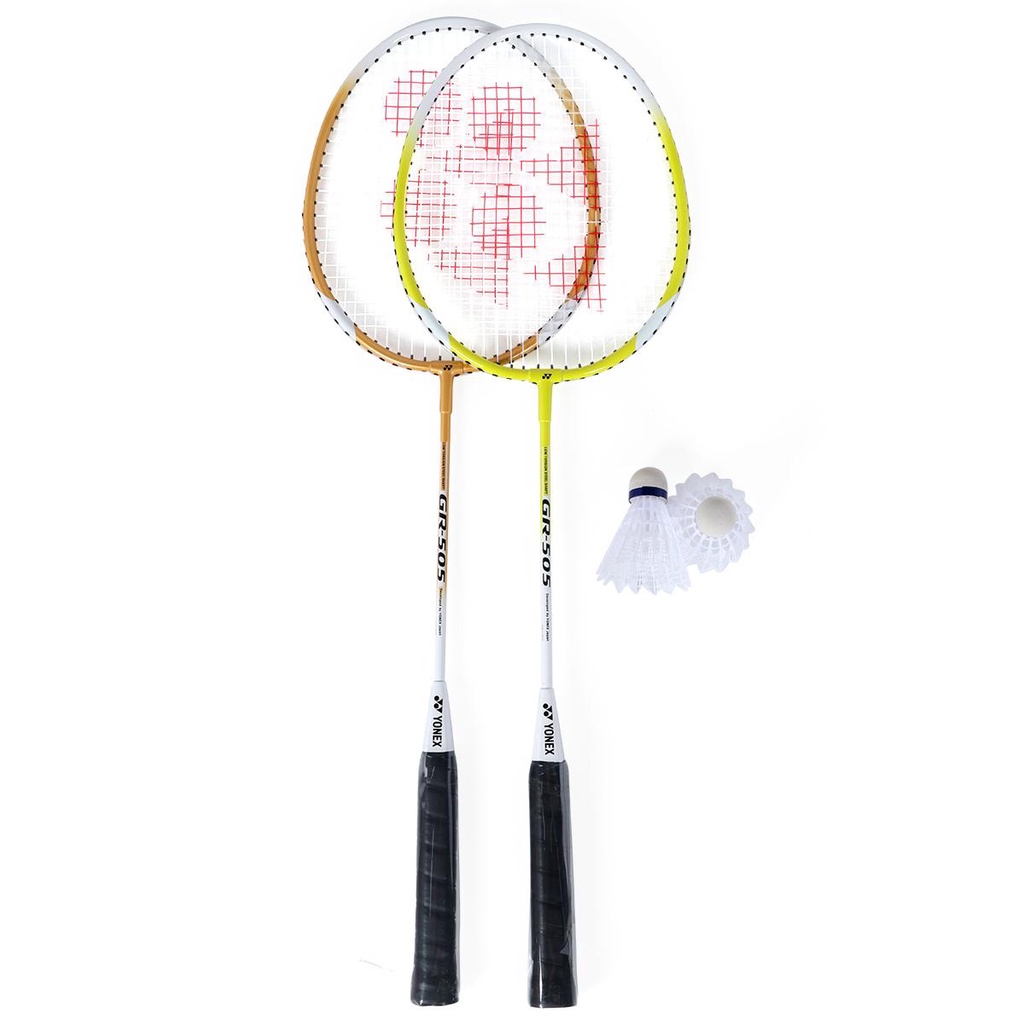 Kit Badminton Yonex GR-505 com 2 Raquetes e 2 Petecas | Shopee Brasil