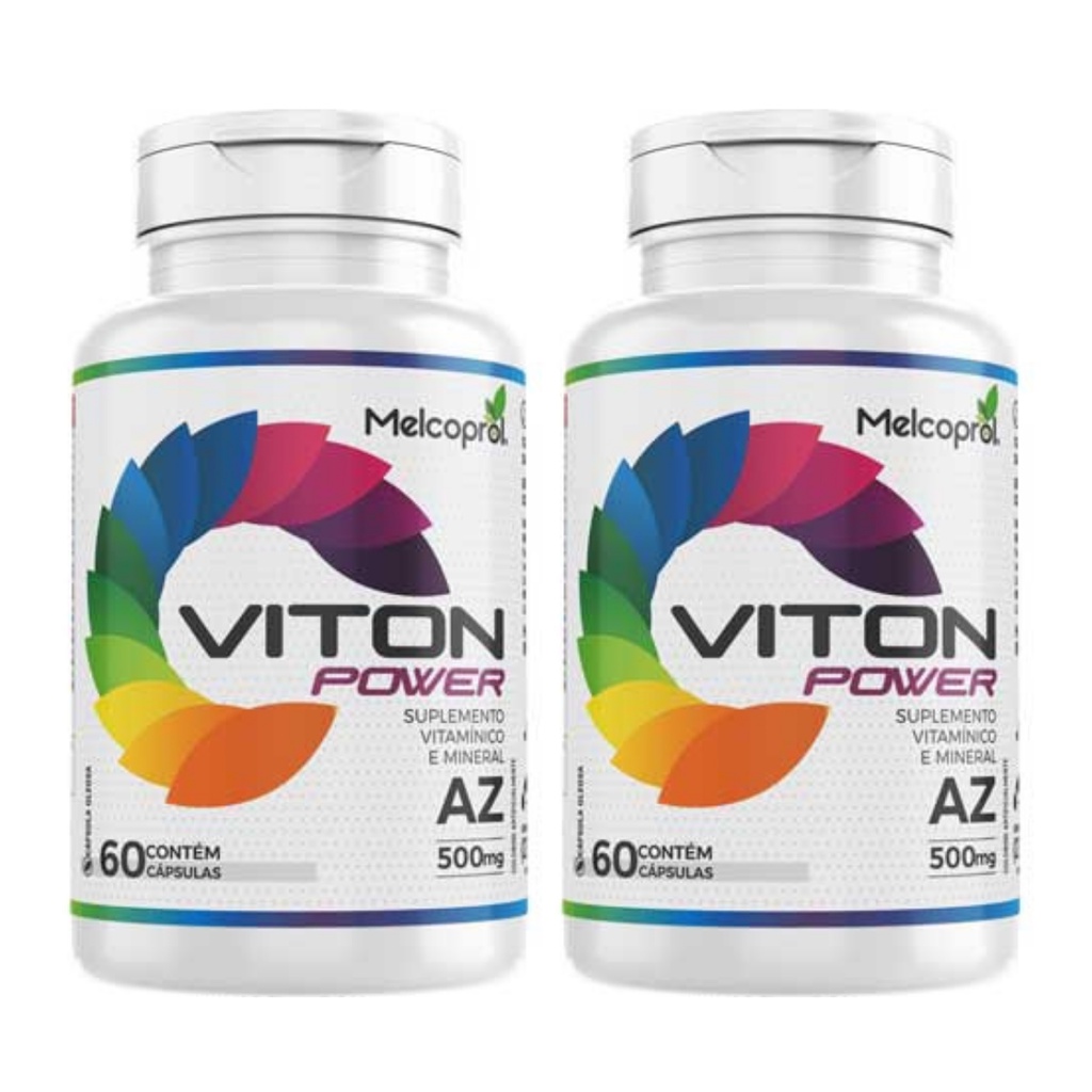 Kit 2 Suplementos Alimentares de Vitaminas e Minerais de A a Z Viton ...