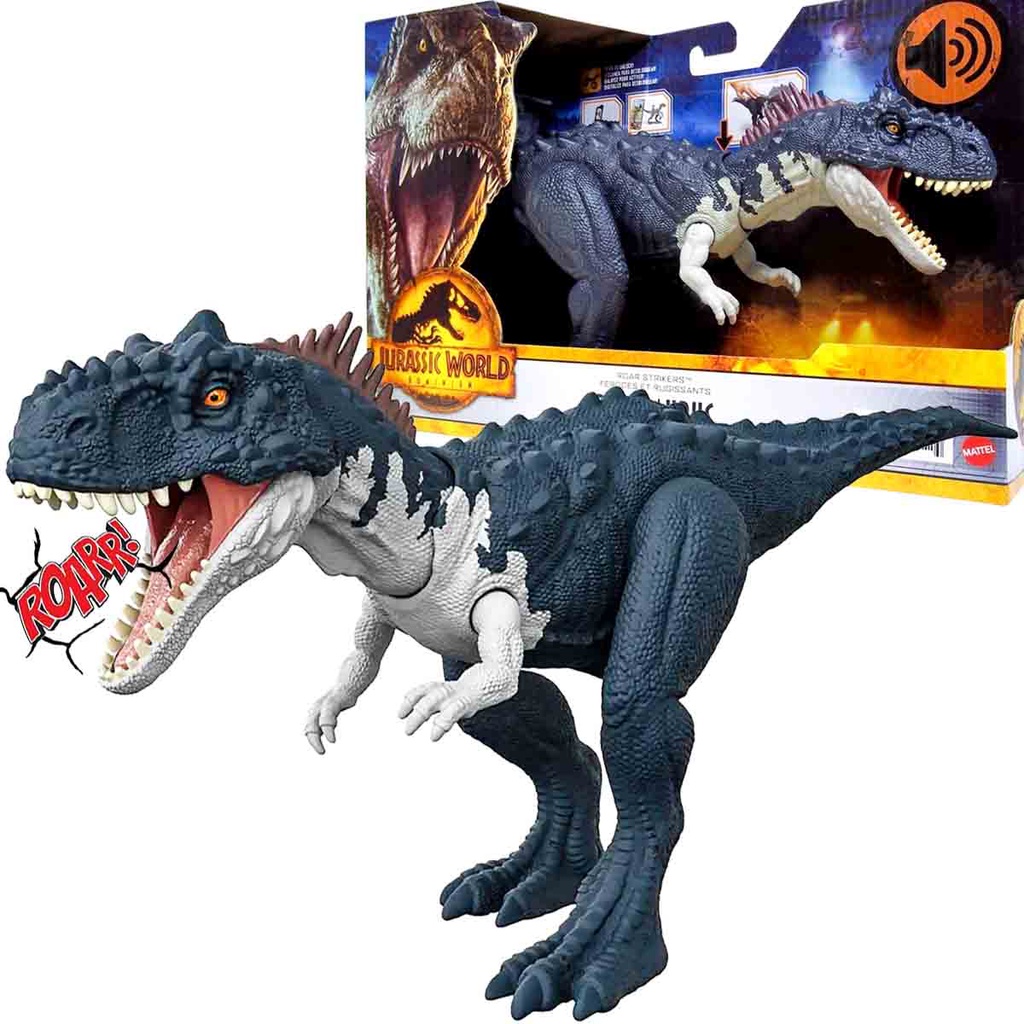 Boneco Dinossauro Com Som Jurassic World Rajasaurus - Mattel | Shopee ...