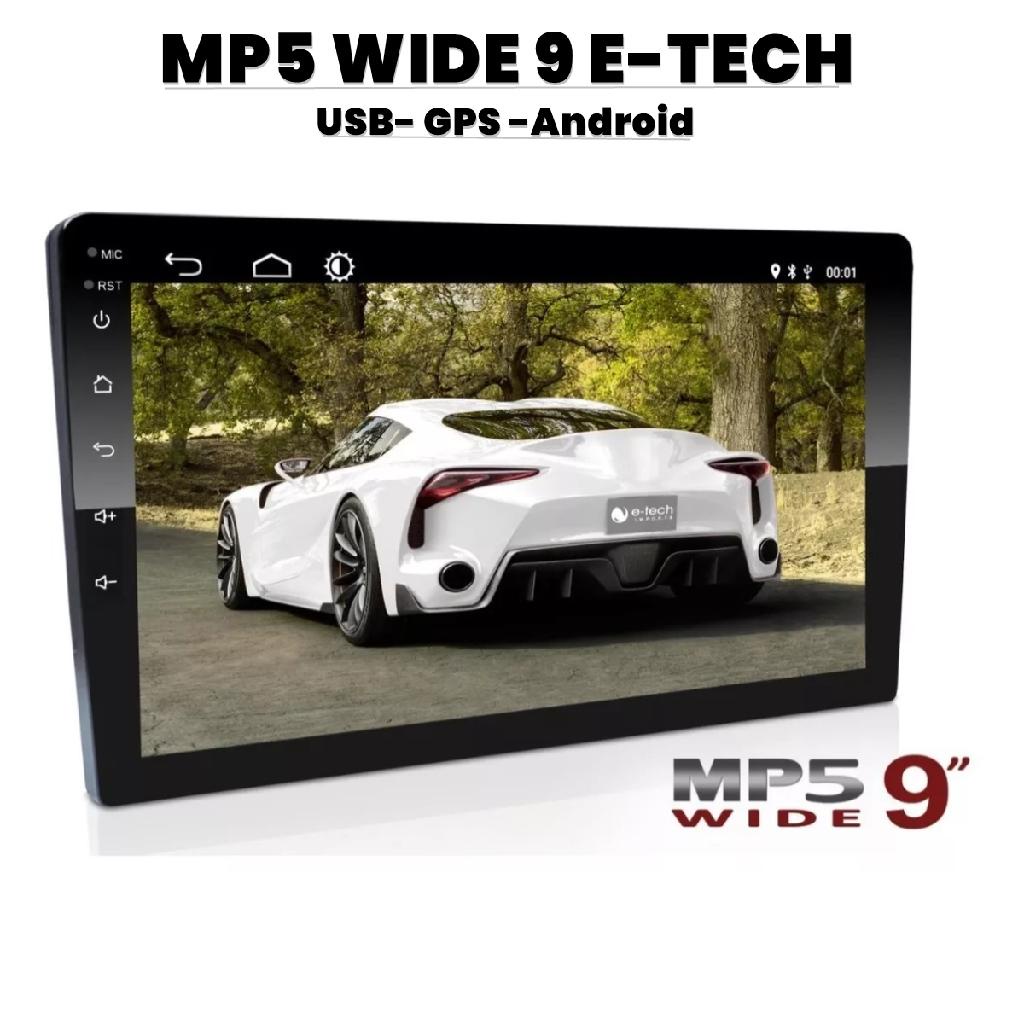 Mp5 Wide 9 Polegadas Car Play Android Bluetooth Gps E-tech | Shopee Brasil