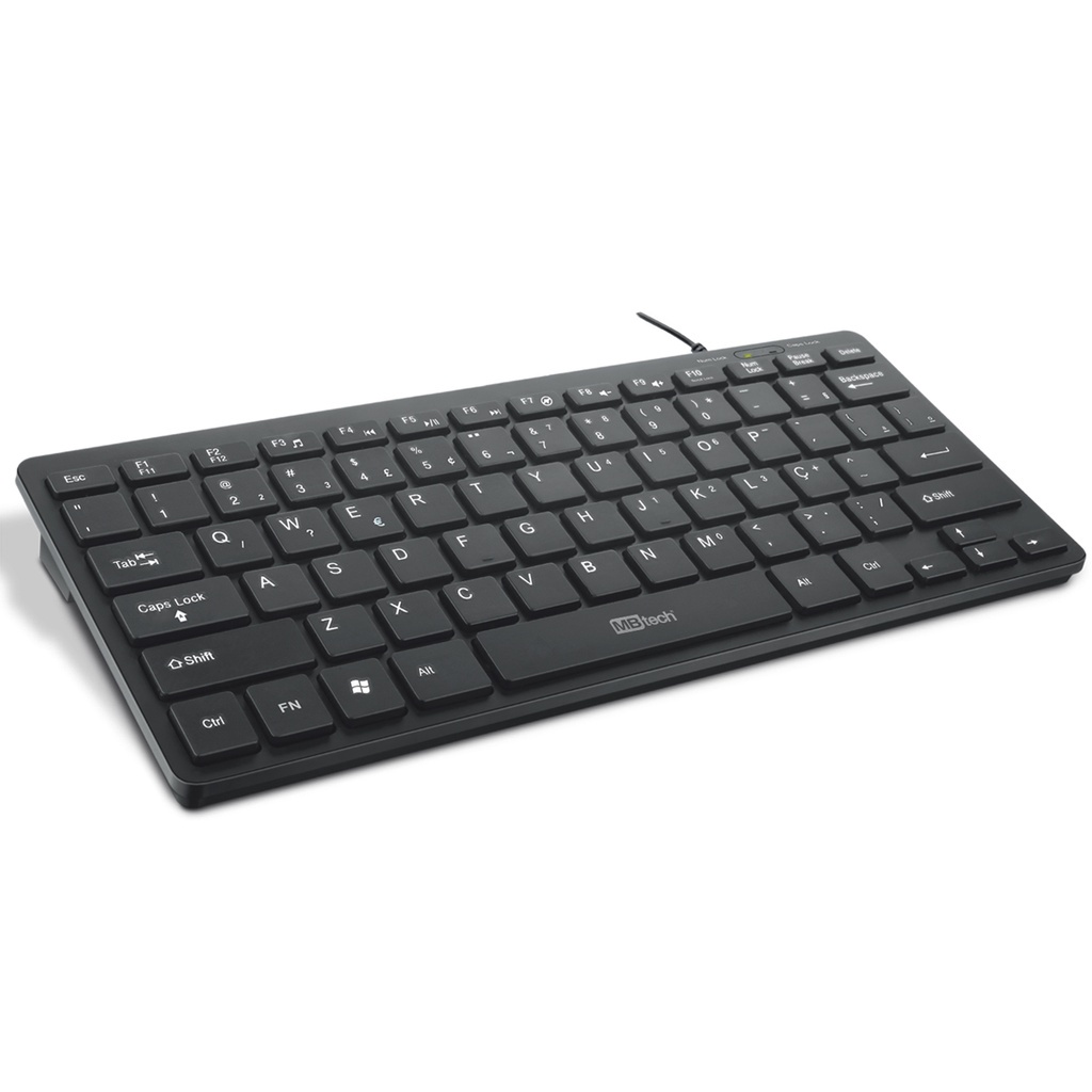 Teclado Mini USB COMPACT K8 Preto MBTech simples universal | Shopee Brasil