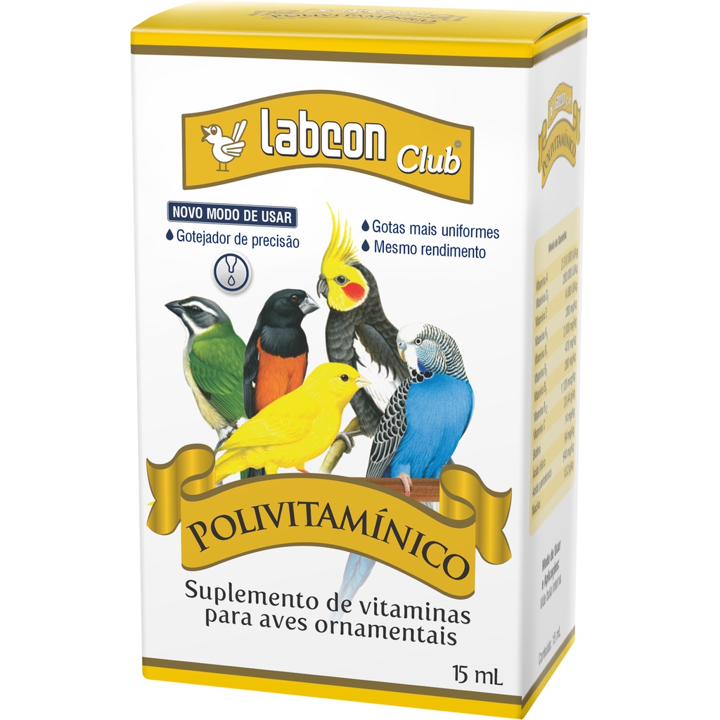 LABCON CLUB POLIVITAMINICO 15ML | Shopee Brasil