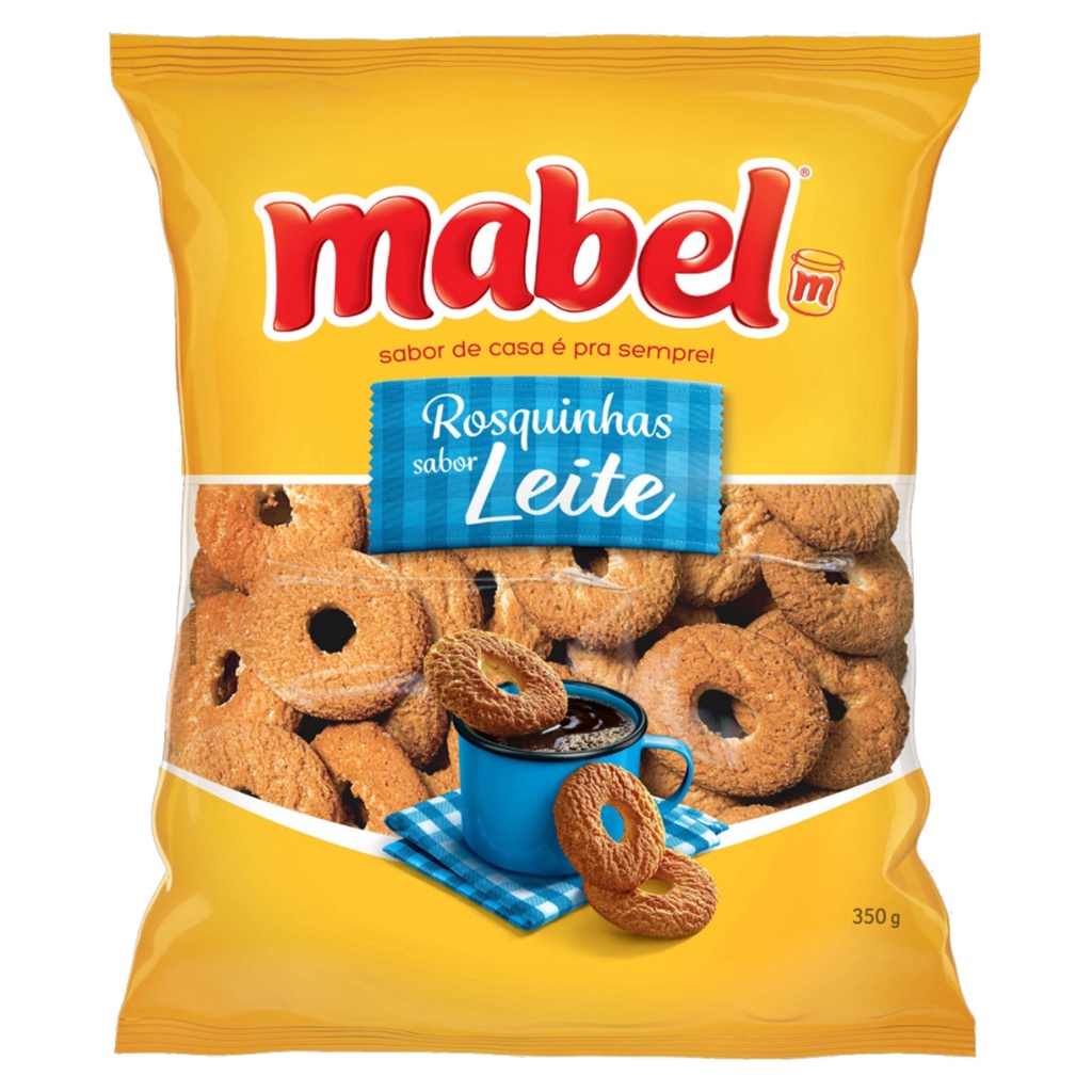 Biscoito Rosquinha Leite Mabel Pacote 350g | Shopee Brasil