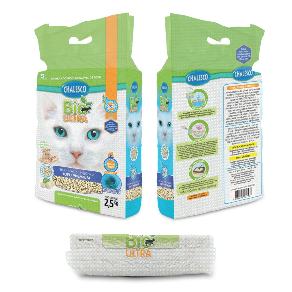 Granulado Tofu para Gatos Bio Ultra Areia Gato Chalesco 2,5kg | Shopee ...