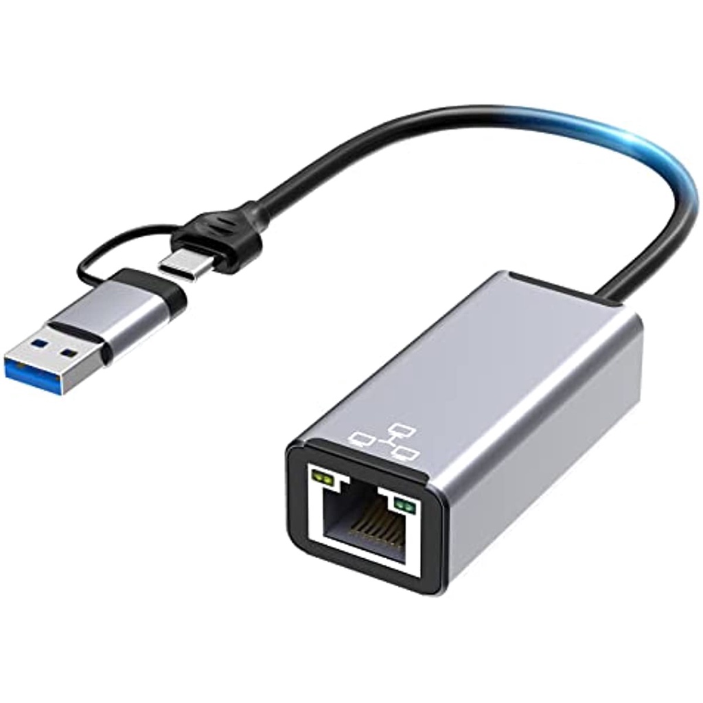 Adaptador De Rede USB Para Ethernet C RJ45 10/100/1000 Gigabit LAN ...