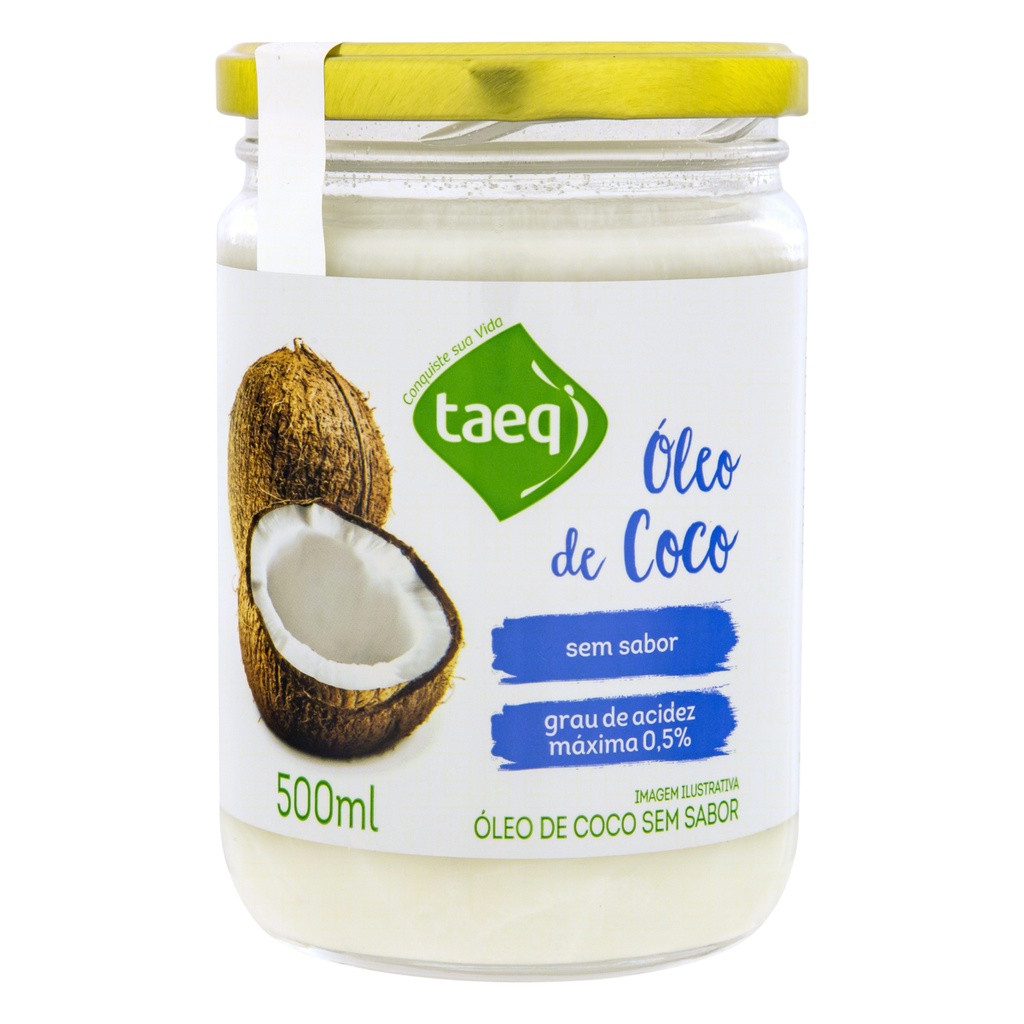 Óleo de Coco sem Sabor Taeq Vidro 500ml | Shopee Brasil