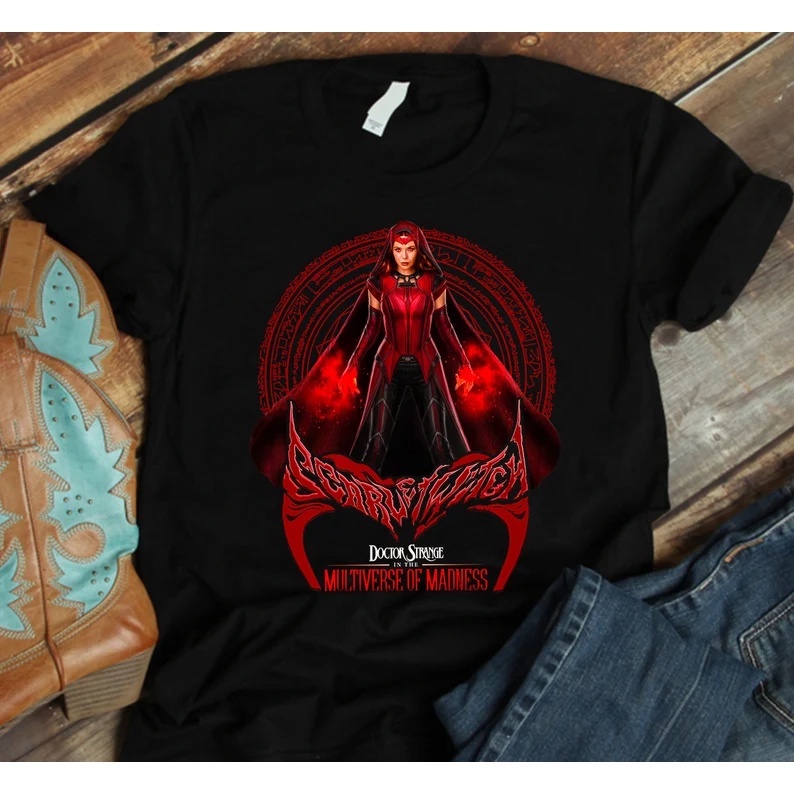 Camiseta T-shirt Basica Scarlet Witch Multiverse of Madness Strange ...