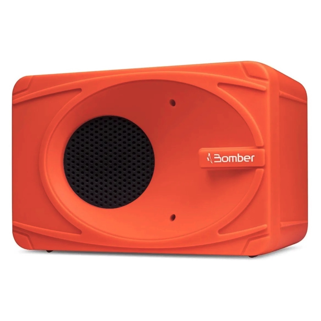 Mini Caixa De Som Laranja Versátil Bluetooth My Bomber Bateria ...