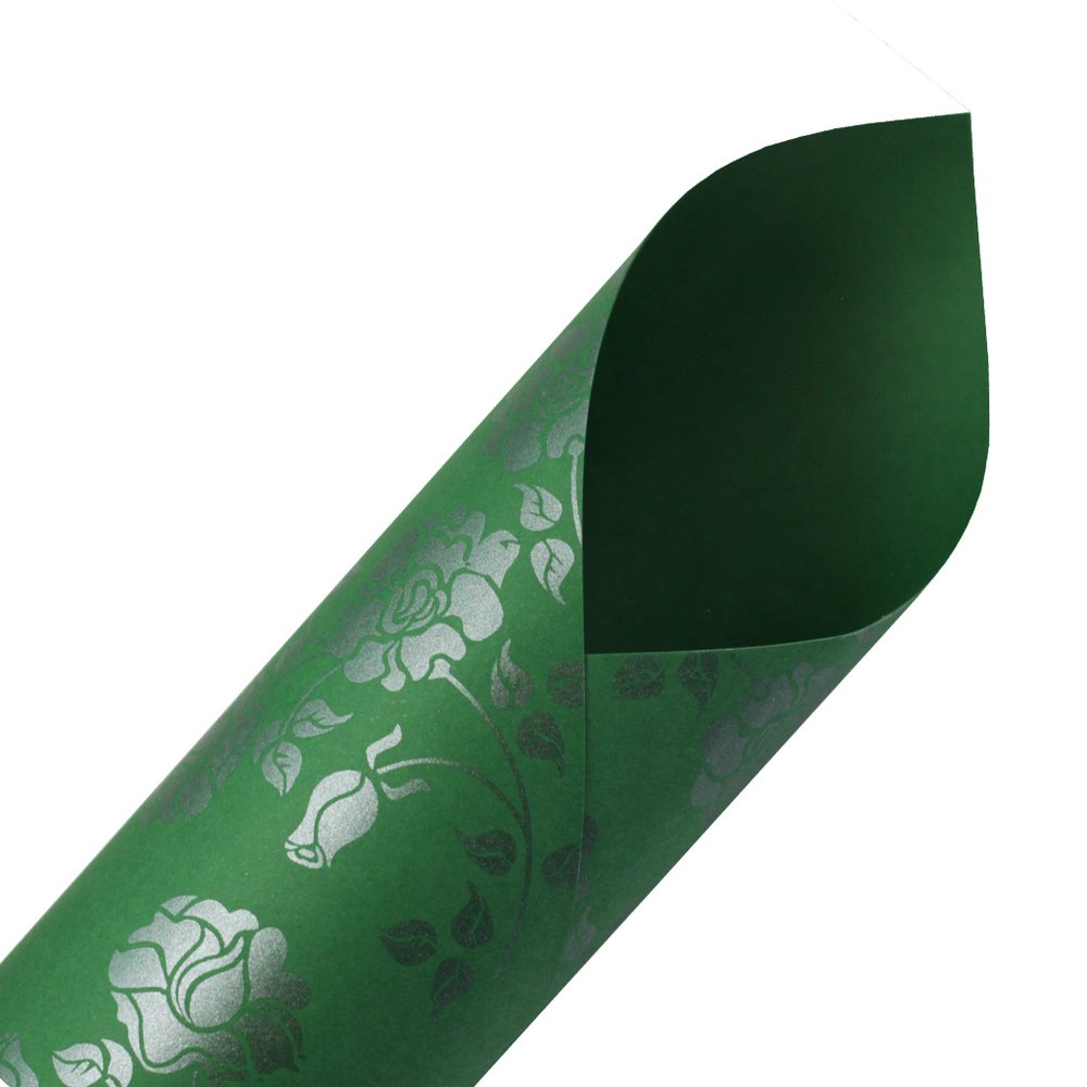 Papel Scrapbook Floral 180g - Pacote com 10 Folhas 30,5x30,5cm Verde ...