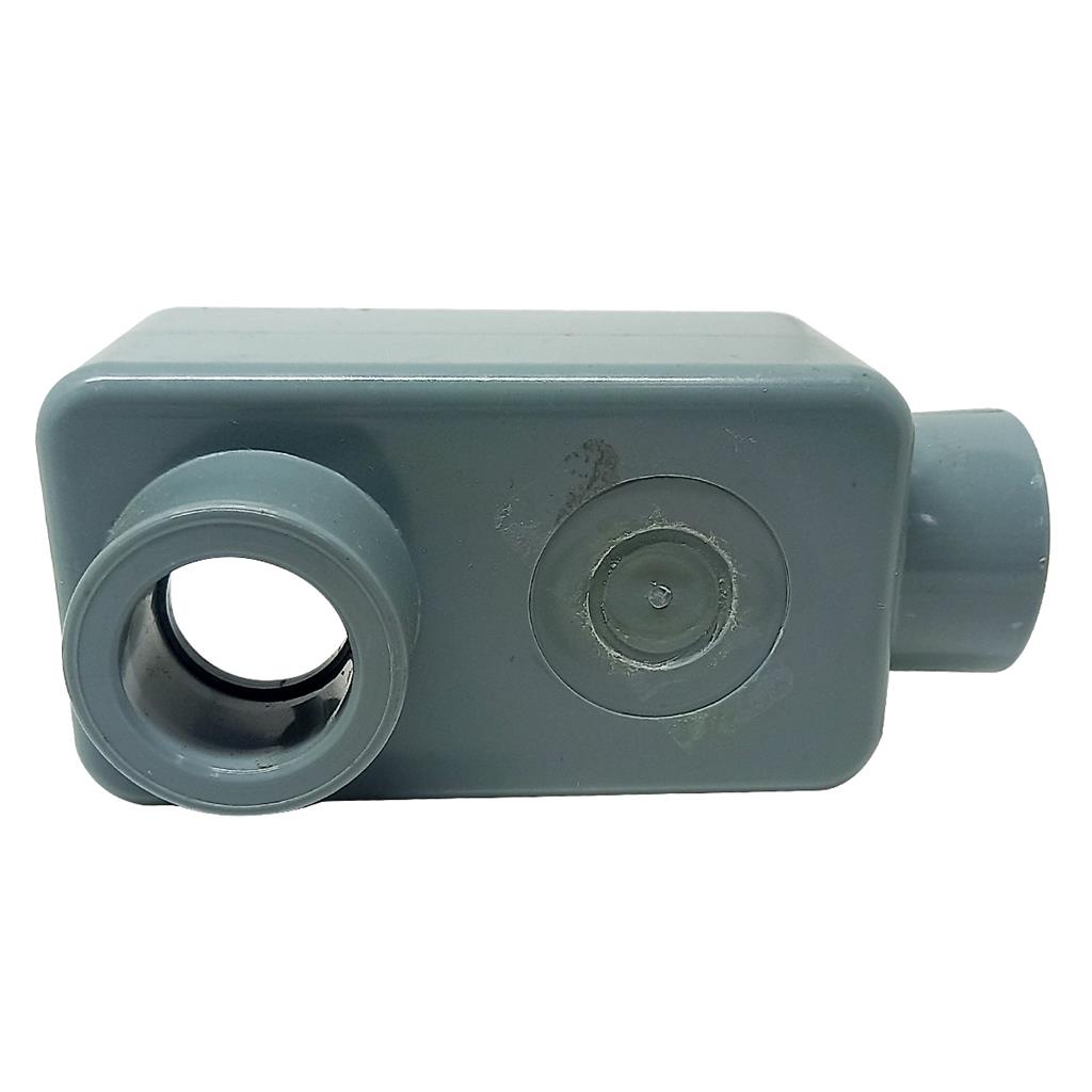 Condulete Tipo Lb Fixo Pvc 1/2" Cinza Sem Tampa Wetzel | Shopee Brasil