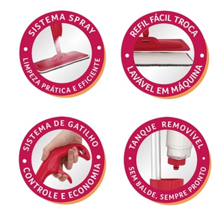 Mop SPRAY Com Tanque Externo - Condor | Shopee Brasil