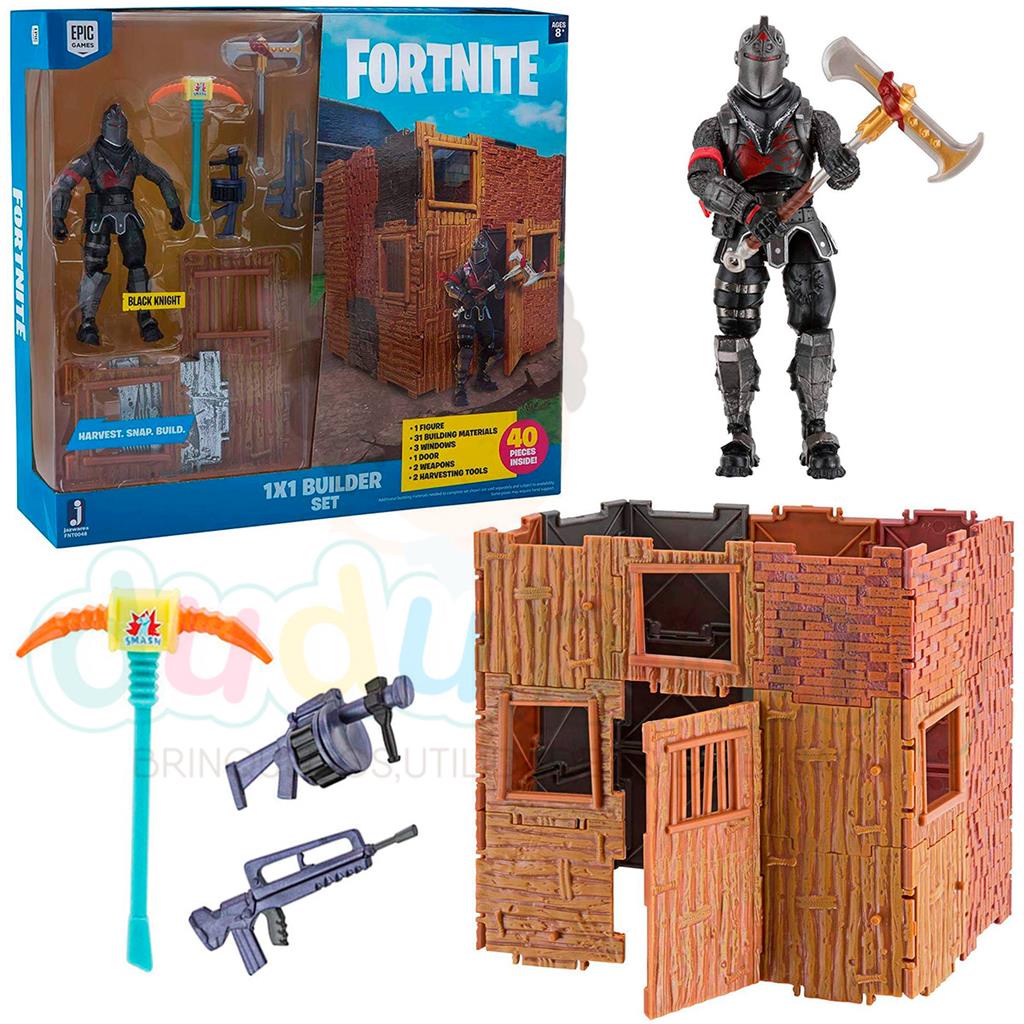 Brinquedo Cenario Playset Do Jogo Fortnite Com Boneco Black Knight ...