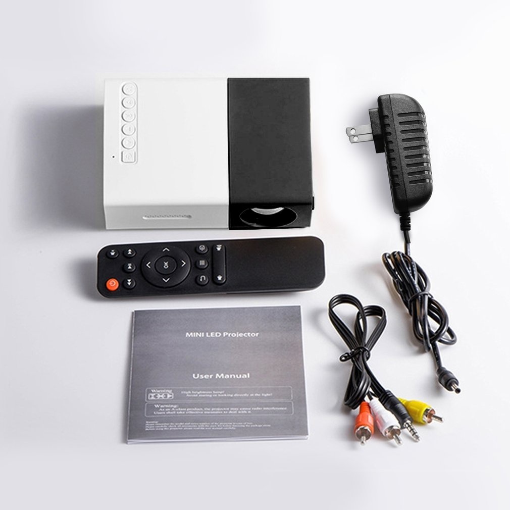Mini Projetor Portátil Ultra MP20 Com LED yg300 1080P Home ...