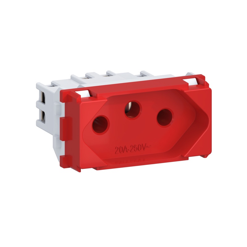 Modulo Tomada 2p+t 1 Posto 20a 250v Vm Equille | Shopee Brasil