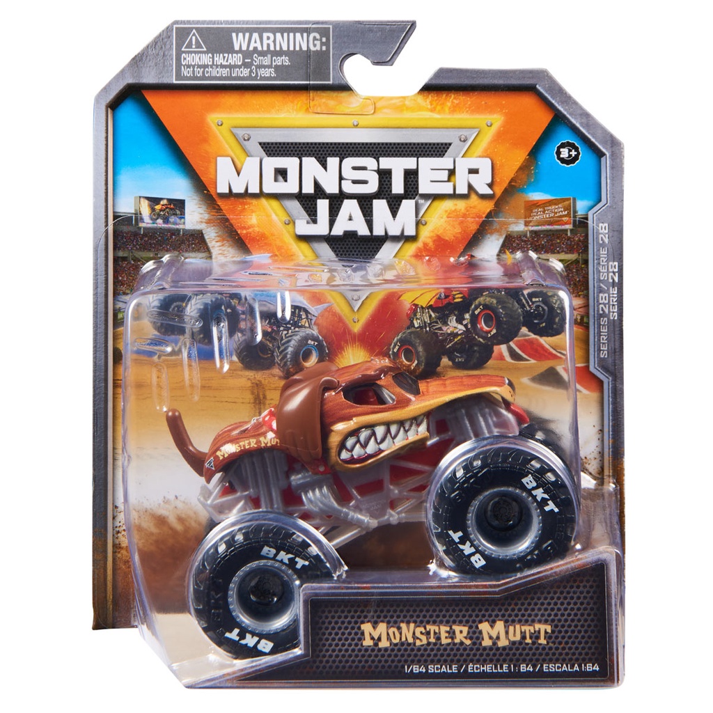Monster Jam - 1:64 Die Cast Truck Monster Mutt (Ruff Crowd) | Shopee Brasil