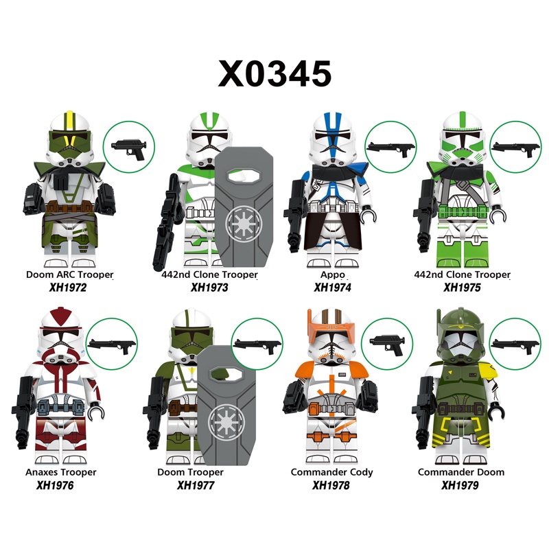 Clone Doom ARC Trooper Appo Mini Building Block Figura Modelos Infantis ...