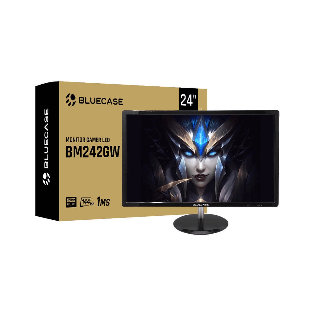 Monitor Gamer BlueCase 24", FullHD, 144Hz, 1Ms, BM242GW | Shopee Brasil