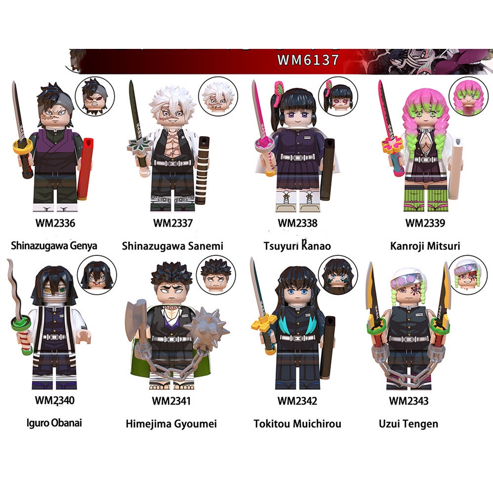 Toys Demon Slayer Series Genya Sanemi Kanao Mitsuri Obanai Meditation ...