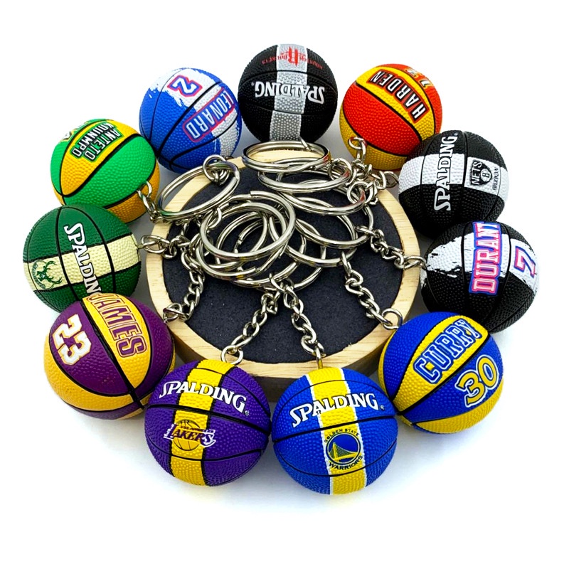 Basketball Keychain with Pendant James Kobe Curry Irving Durant Nba ...