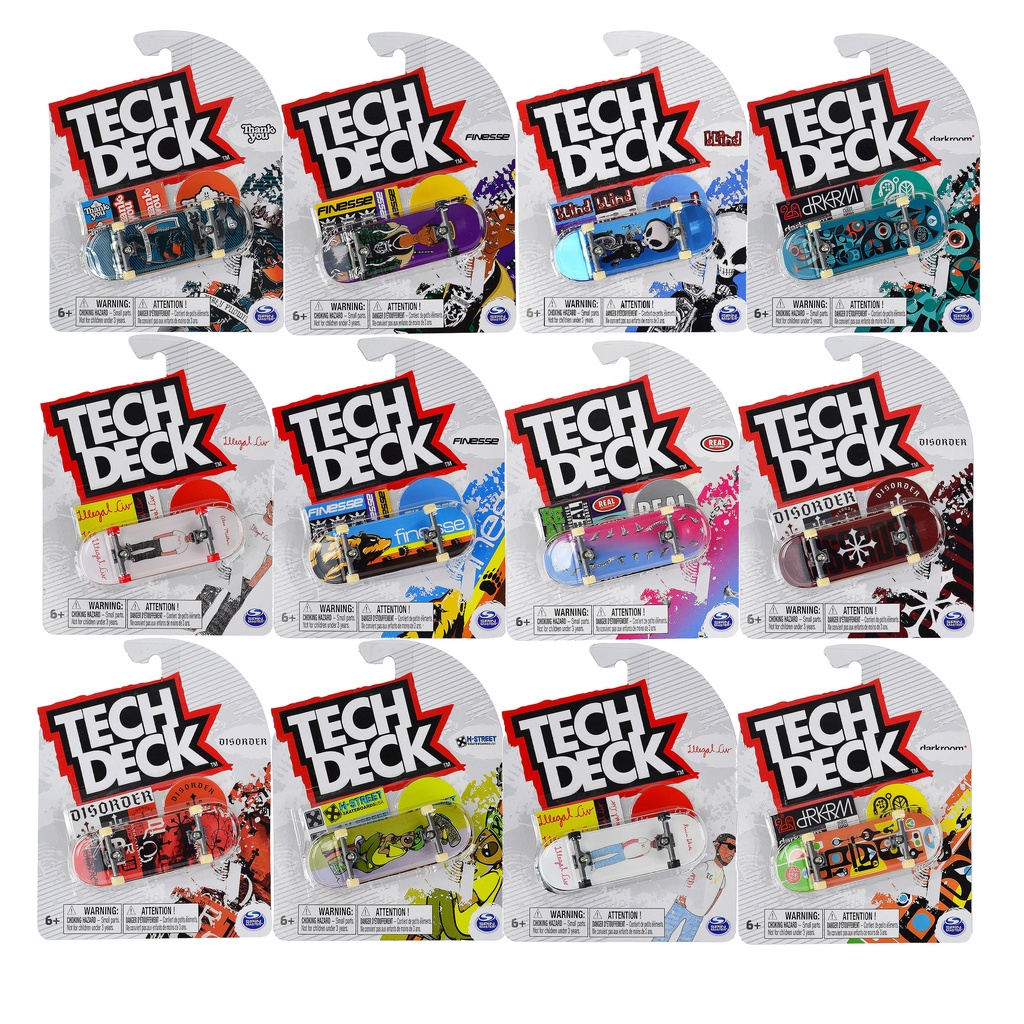 Skate De Dedo Tech Deck Profissional Finesse mais Adesivos | Shopee Brasil