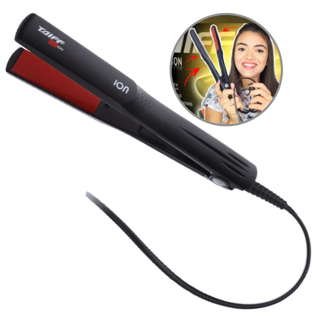 Chapinha de Cabelo, Prancha Taiff Red Íon 200° Bivolt Profissional ...