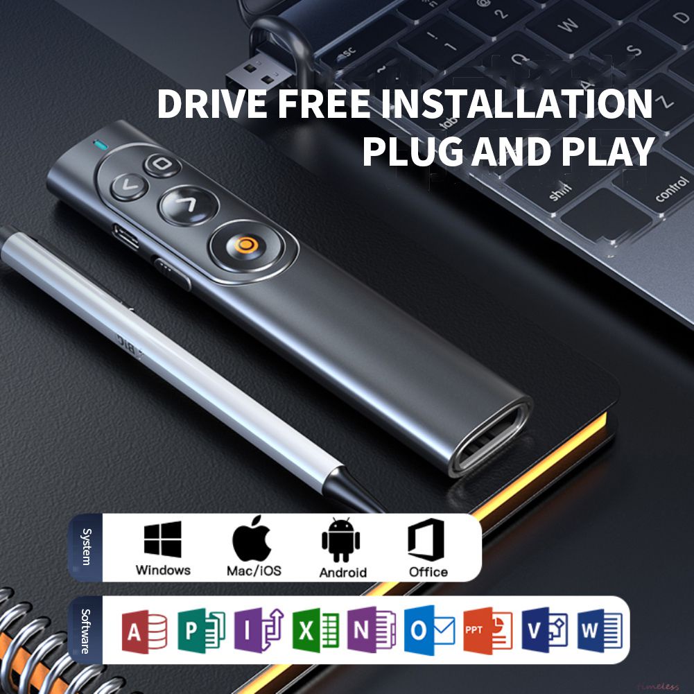 2.4ghz Usb & Usb C Ponteiro Laser Apresentador Sem Fio Com Caneta Para ... 2.4ghz Usb & Usb C Ponteiro Laser Apresentador Sem Fio Com Caneta Para ...