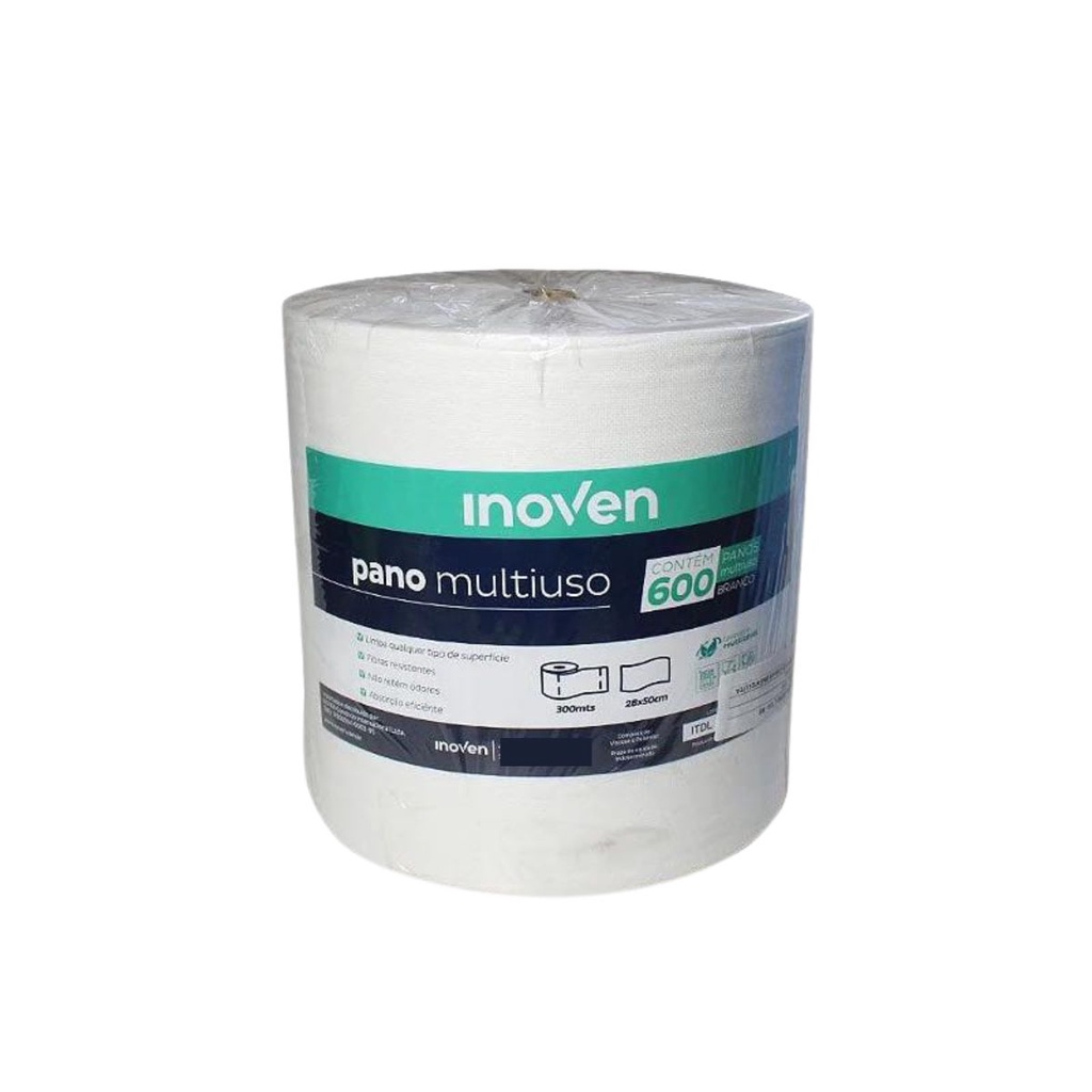 Pano Perfex Multiuso 28x50 Metros Rolo 600 Und Para Limpeza | Shopee Brasil