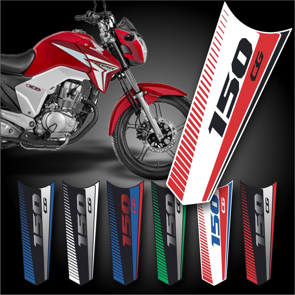 Adesivo Cg150 Titan Fan Start Gravata Faixa Laminada | Shopee Brasil