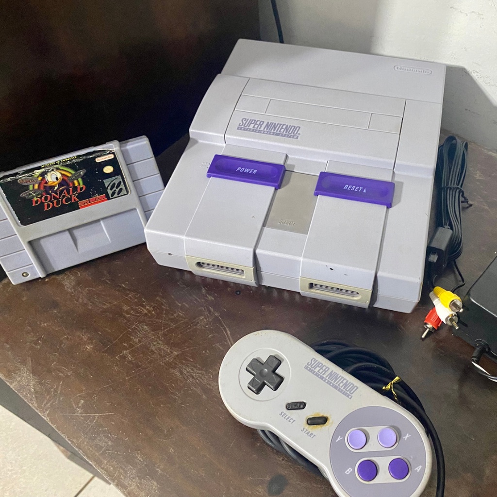 Console Super Nintendo Completo + Cartucho | Shopee Brasil