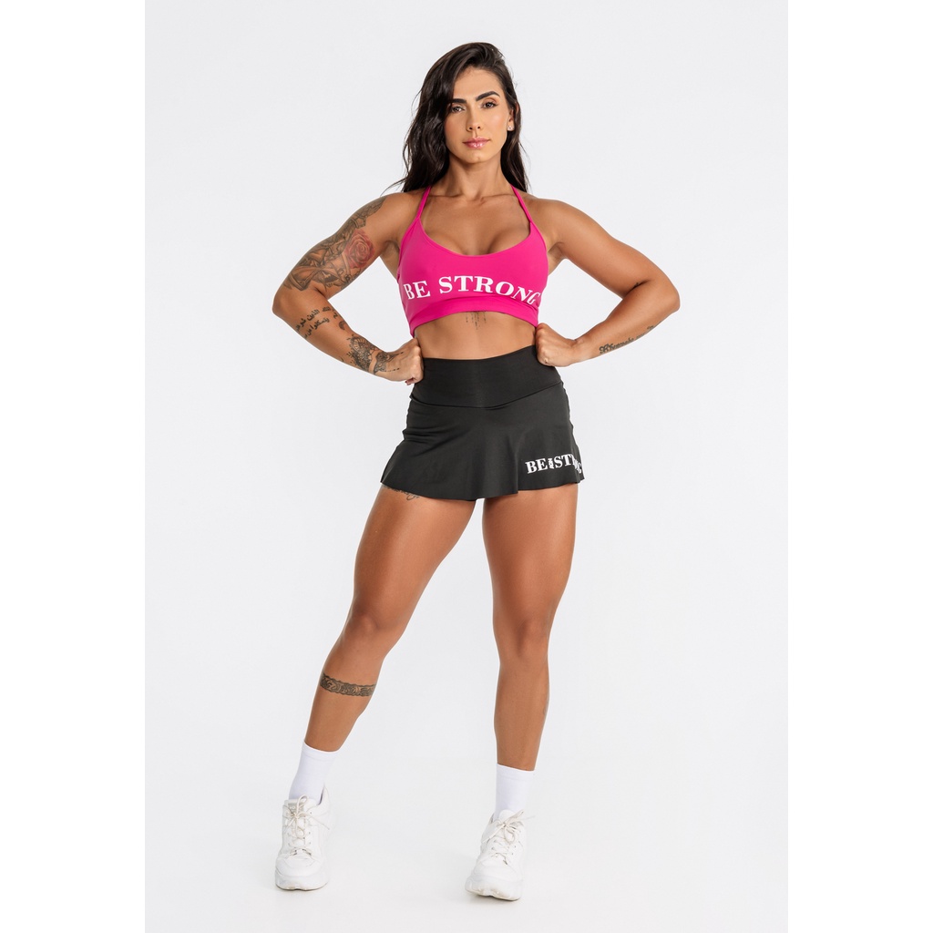 CONJUNTO BE STRONG ESSENTIAL SHORT SAIA ZERO TRANSPARENCIA | Shopee Brasil