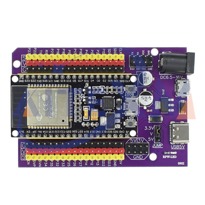 Placa De Desenvolvimento ESP32 TYPE-C/MICRO USB CP2102 WiFi + Bluetooth ... Placa De Desenvolvimento ESP32 TYPE-C/MICRO USB CP2102 WiFi + Bluetooth ...