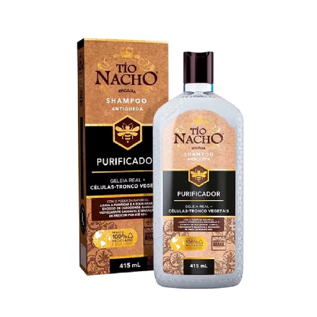 Tio Nacho Kit Shampoo + Condicionador Purificador 415ml | Shopee Brasil