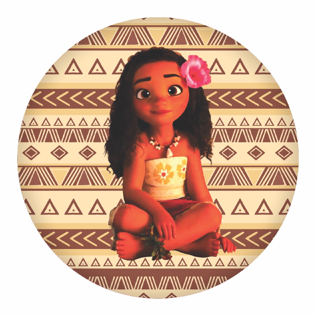 Painel Festa Redondo Sublimado 3d Tecido C/elástico 1,5 Diam Moana | Shopee Brasil