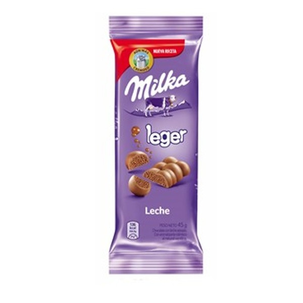Chocolate Importado MIlka Leger ao Leite 50 G | Shopee Brasil