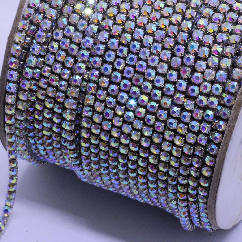 Metro De Strass SS18 Boreal c/ Base Prata | Shopee Brasil