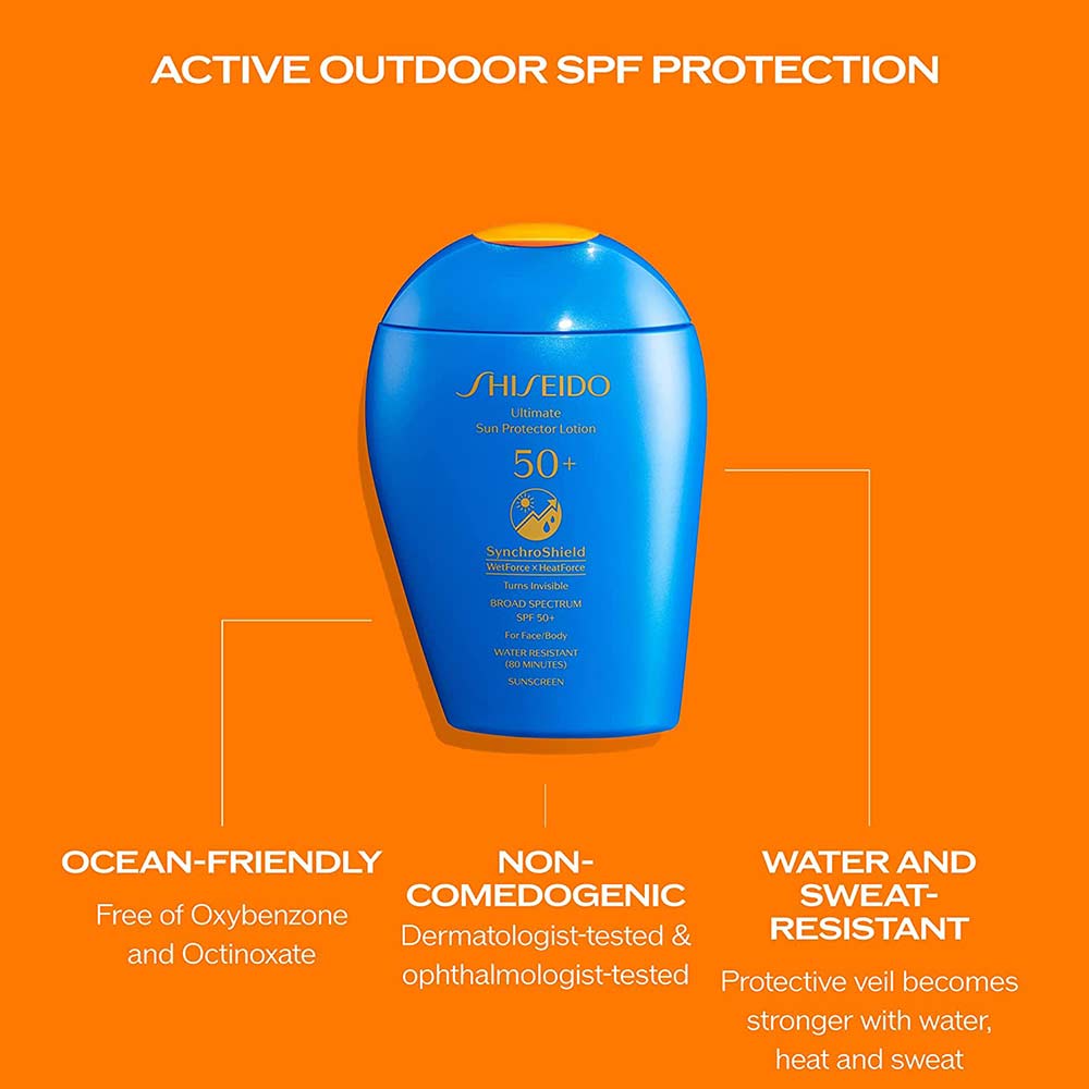 Protetor Solar Shiseido Azul Gordo 50ml | Shopee Brasil