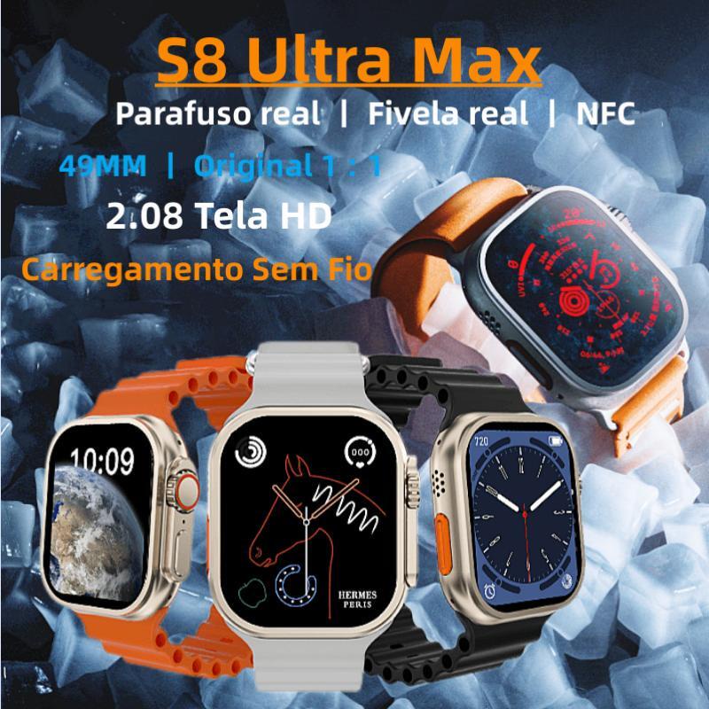 S8 Ultra Max 1 : 1 Maçã 2.08 Polegadas 49mm NFC 120HZ Voz AI ...