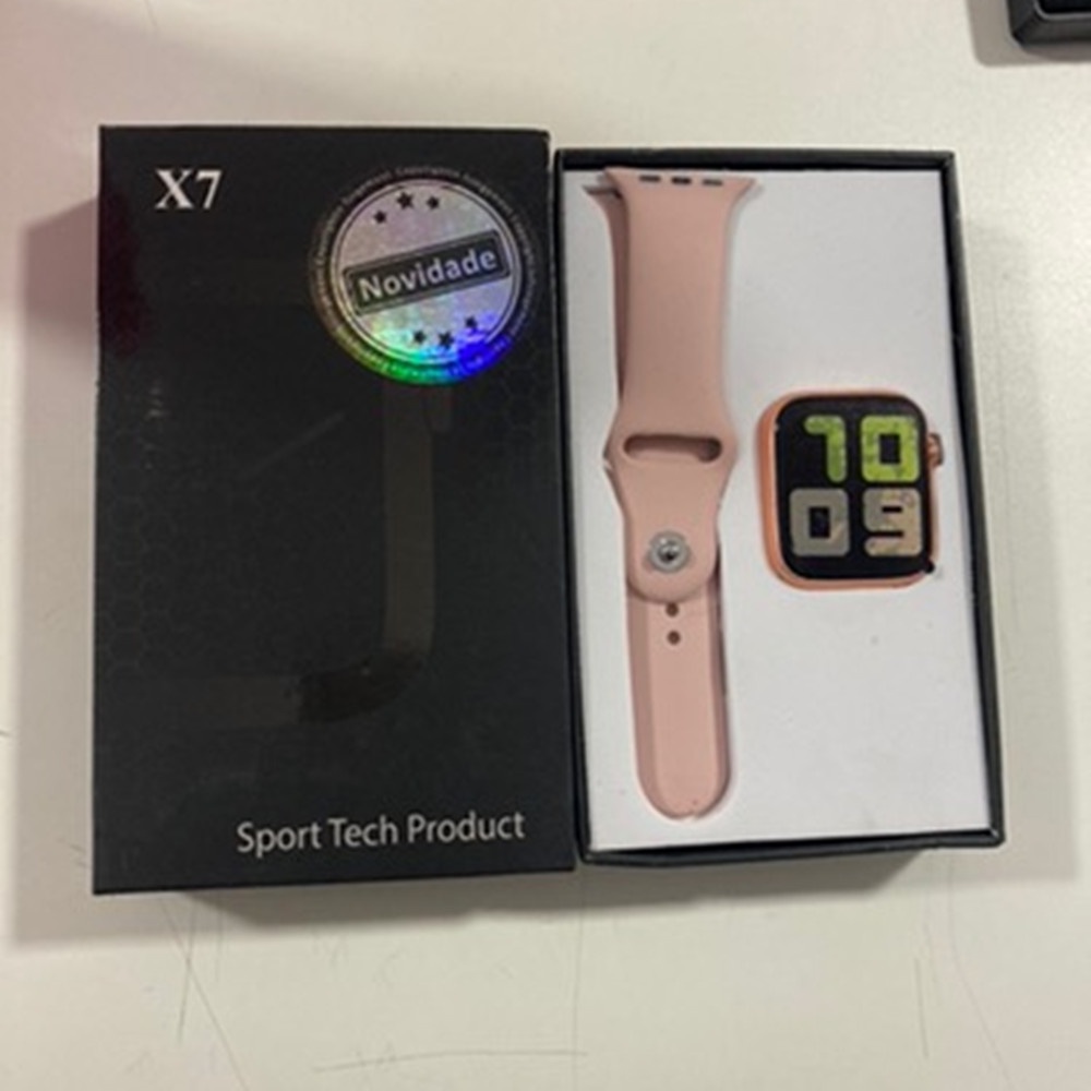 X7 Smartwatch Relógio Inteligente IWO Série 7 Com Bluetooth Call Heart Rate Fitness Tracker ...