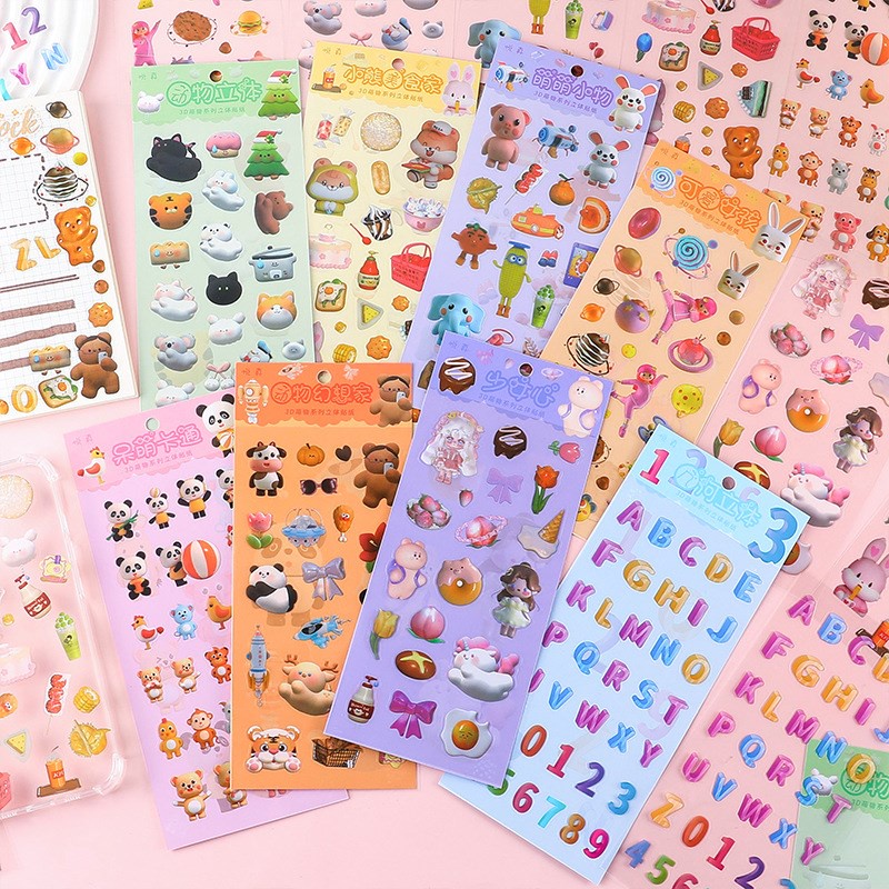 Autocolantes Kawaii Transparentes Fofinhos Autocolante Pequenos ...